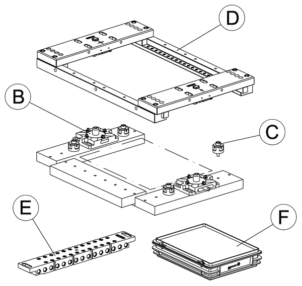 Erowa Starter Kit FrameSet Tooling for Wire cut EDM Machine - AZCOM