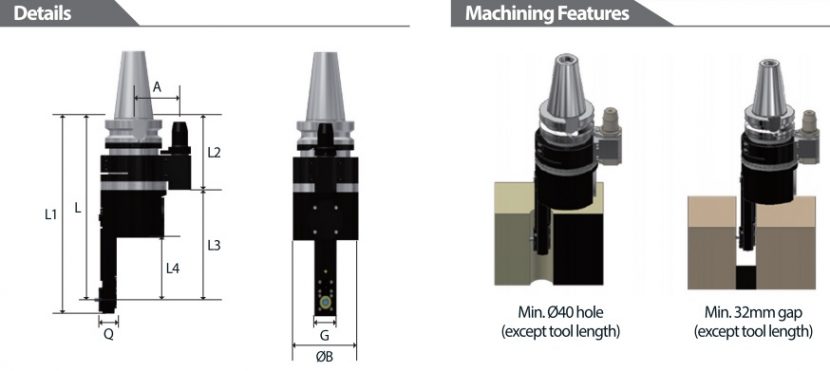 Dine BT-SAH Slim Angular Head - AZCOM